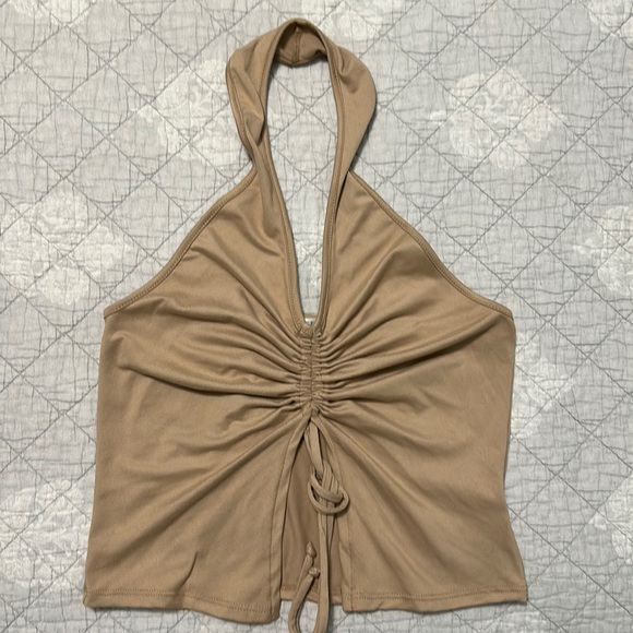 Tops | Buttery Soft Split Front Halter Top Crop Top | Poshmark